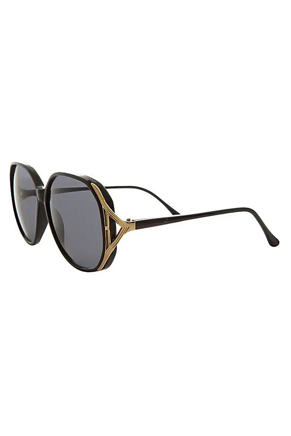 SUNGLASS MUSEUM Vintage Aliana Sunglasses - Black