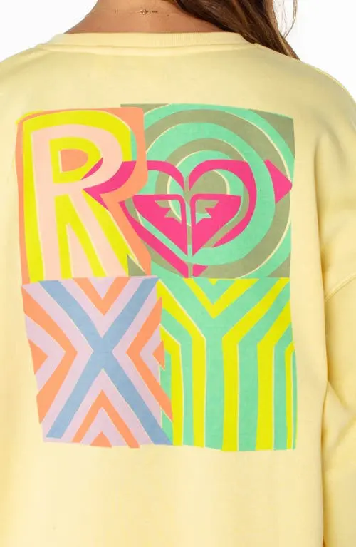 Roxy Graphic Crewneck Sweatshirt - Popcorn