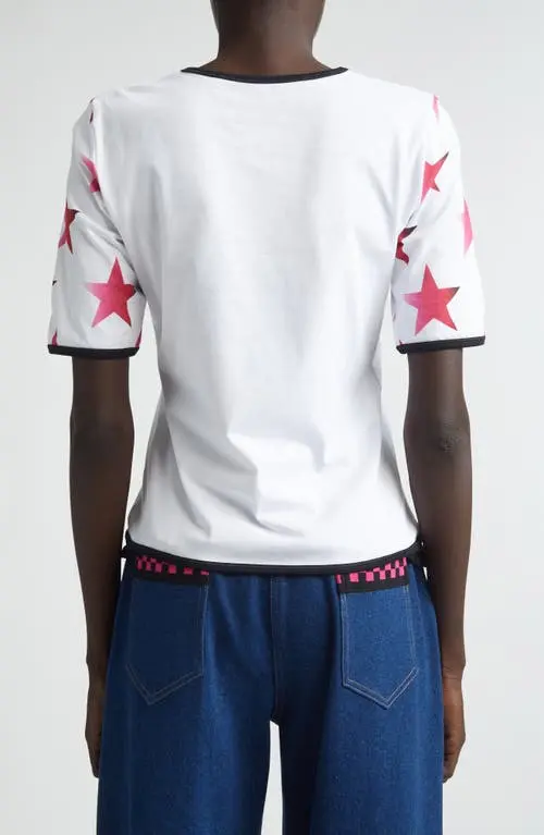 CHOPOVA LOWENA Graphic Ringer T-shirt