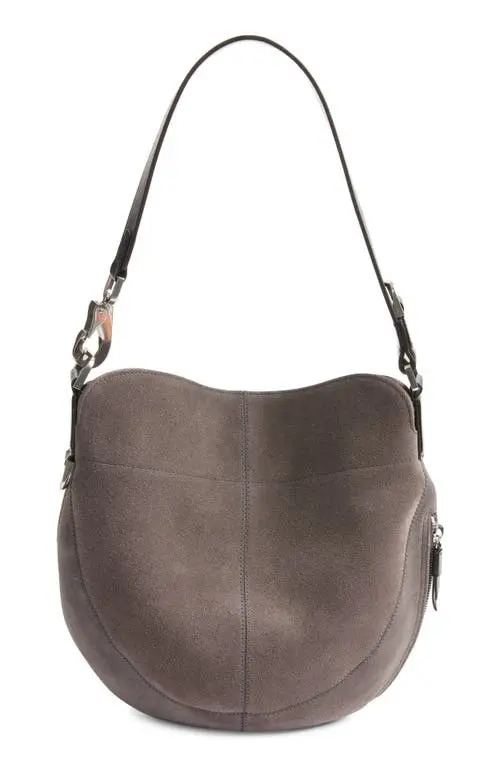LEMAIRE Quiver Clip Suede Hobo Bag