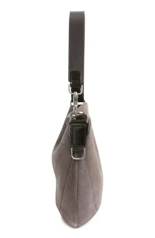 LEMAIRE Quiver Clip Suede Hobo Bag