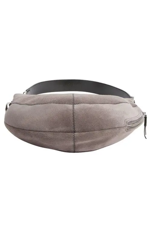 LEMAIRE Quiver Clip Suede Hobo Bag