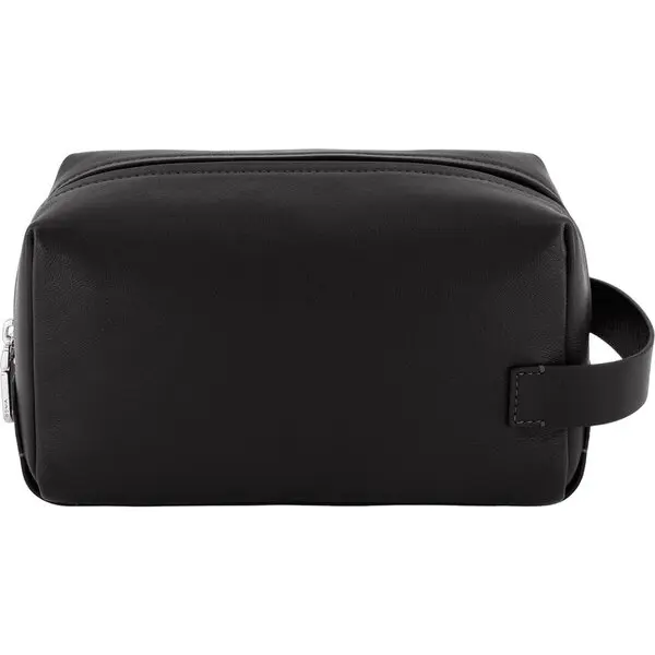 Vince Leather Dopp Kit - Black