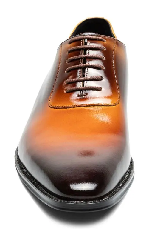 STACY ADAMS Shaffer Plain Toe Oxford - Cognac Multi