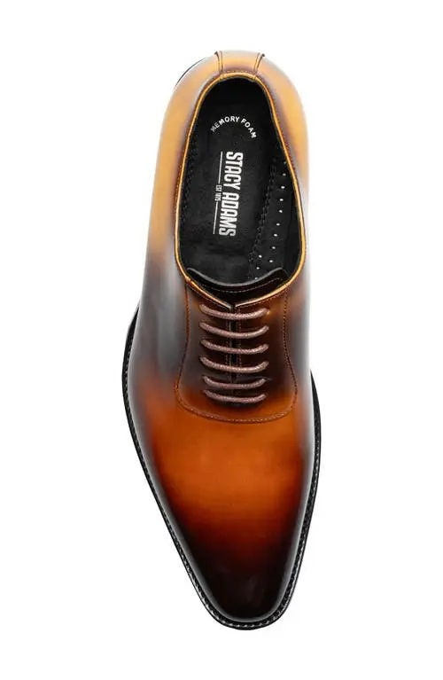 STACY ADAMS Shaffer Plain Toe Oxford - Cognac Multi