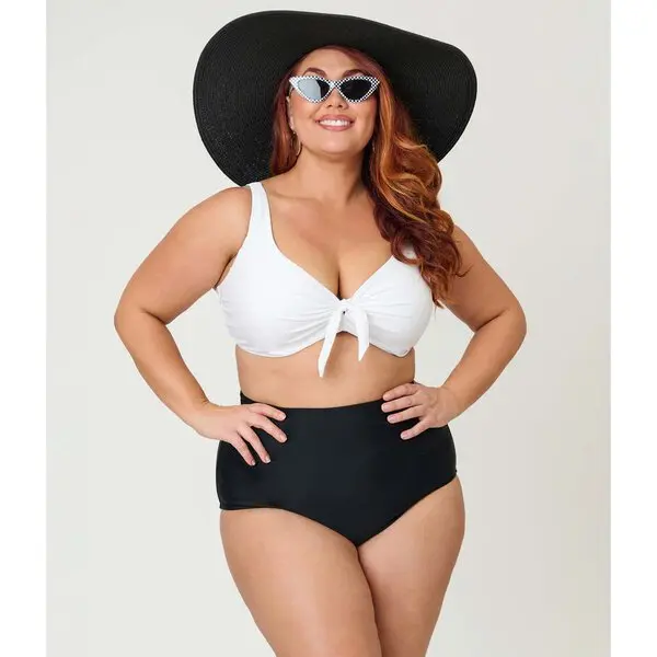 Unique Vintage High-waist Louise Bikini Bottom