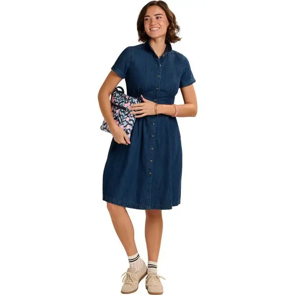 BRAKEBURN Antonia Button-front Denim Dress