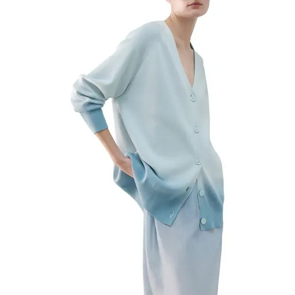 Mango Ombré Cotton Lounge Cardigan