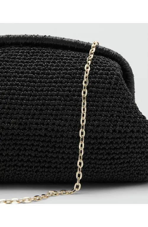 Mango Metallic Frame Clutch