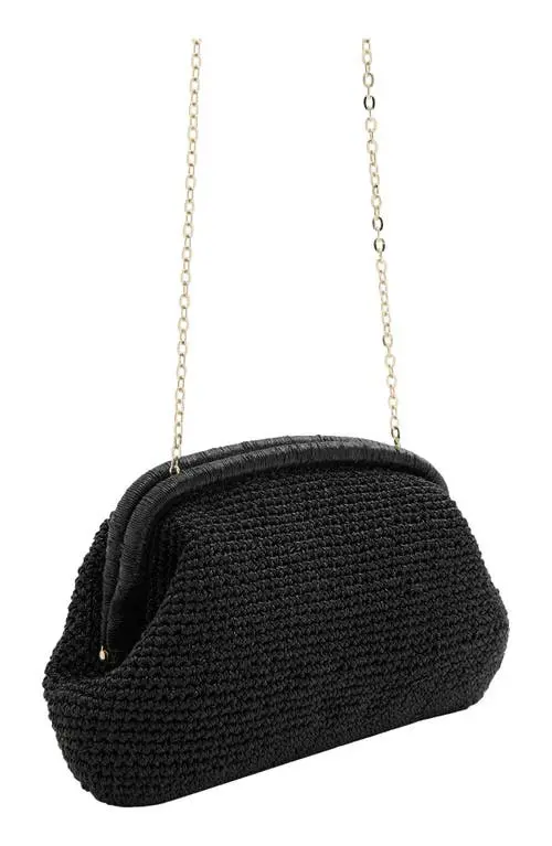 Mango Metallic Frame Clutch