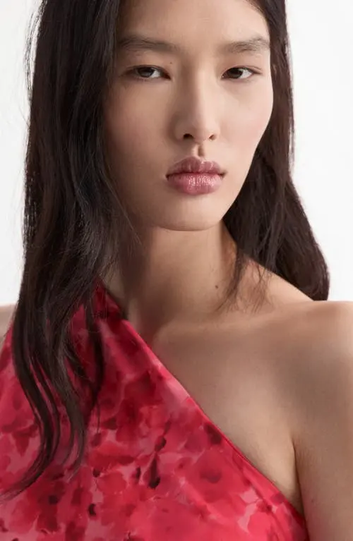 Mango Floral Asymmetric Dress