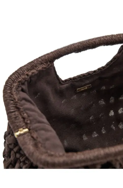 Mango Natural Fiber Frame Clutch