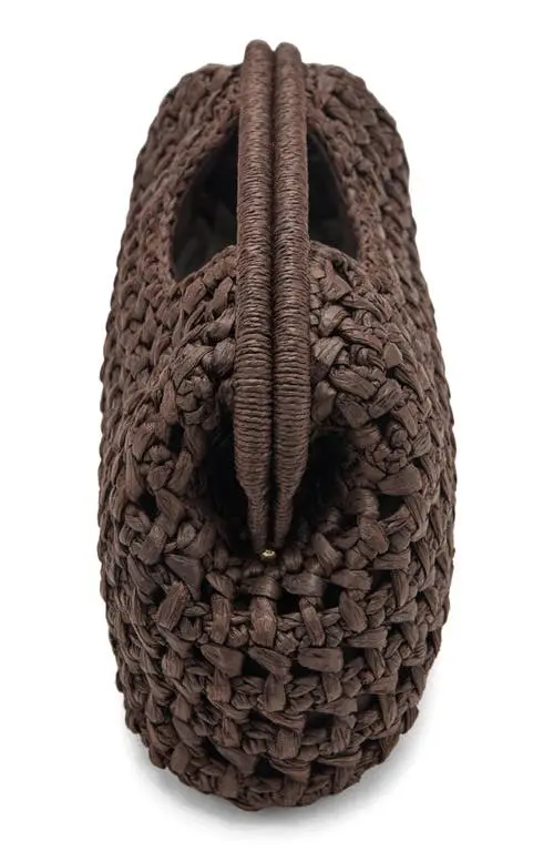 Mango Natural Fiber Frame Clutch