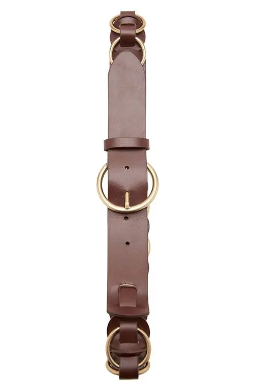 Mango Faux Leather Chain Belt