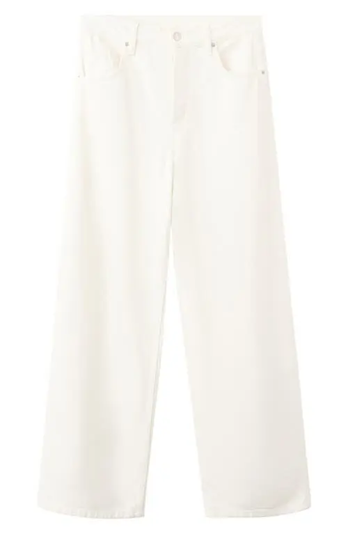 Mango High-waist Balloon Jeans - White