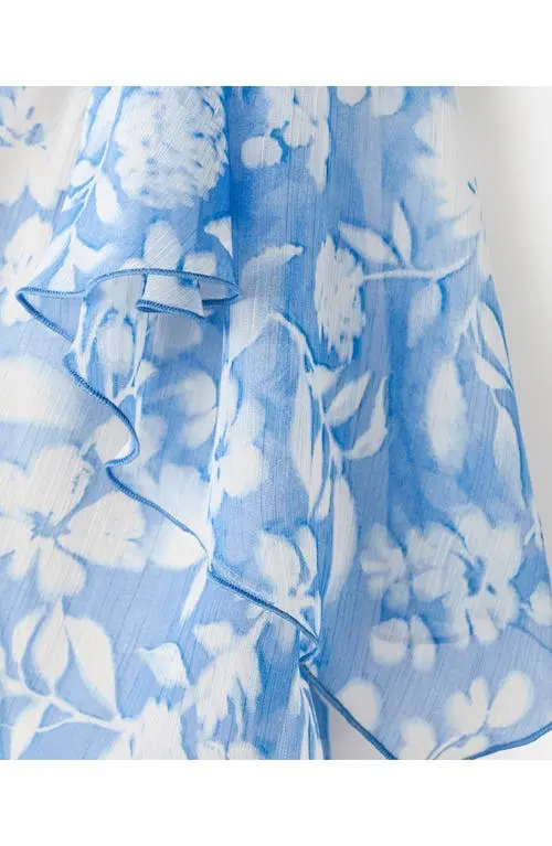 Mango Asymmetric Floral Print Dress