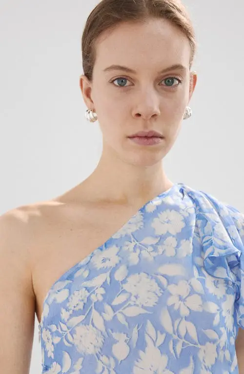 Mango Asymmetric Floral Print Dress