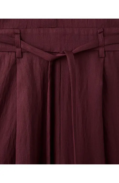 Mango Sleeveless Wide Leg Jumpsuit - Wine