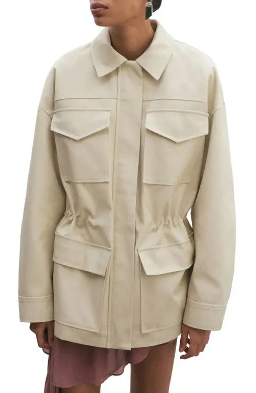 Mango Oversized Cotton Jacket