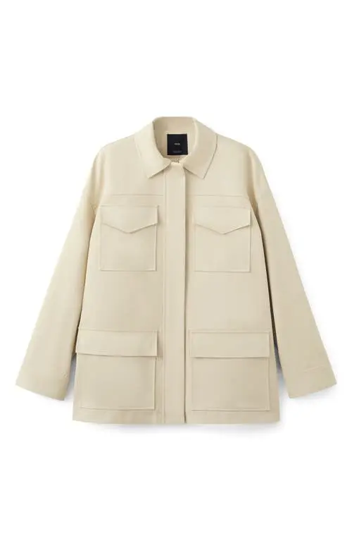 Mango Oversized Cotton Jacket