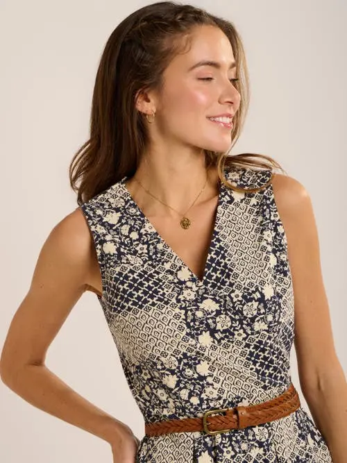 BRAKEBURN Iro V-neck Printed Dress