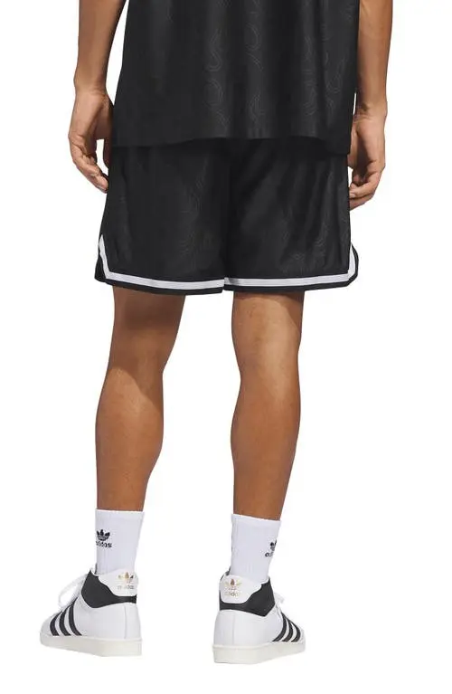 Adidas Basketball Flame Loose Fit Drawstring Shorts