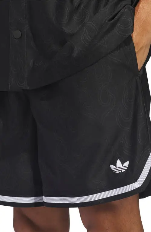 Adidas Basketball Flame Loose Fit Drawstring Shorts