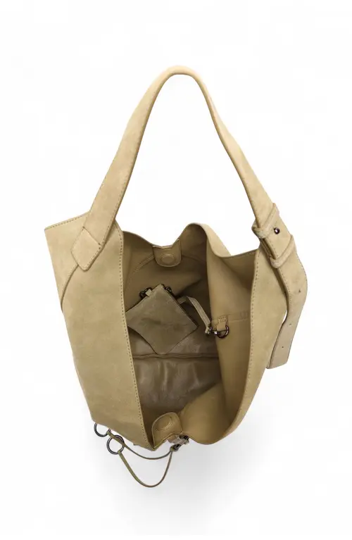 Walter Baker Reese Hobo Handbag - Ginger Root Suede