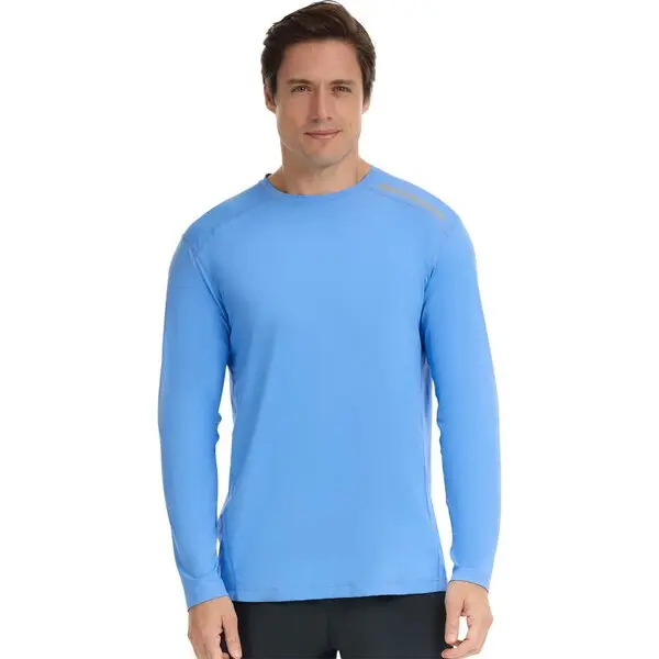 BLOQUV Long Sleeve Jet Tee For Sun And Uv Protection - Indigo