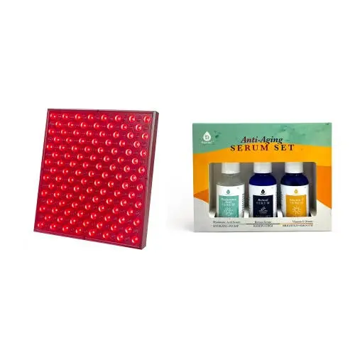 PURSONIC Led Red Light Panel & Anti-aging Serum - Multicolor