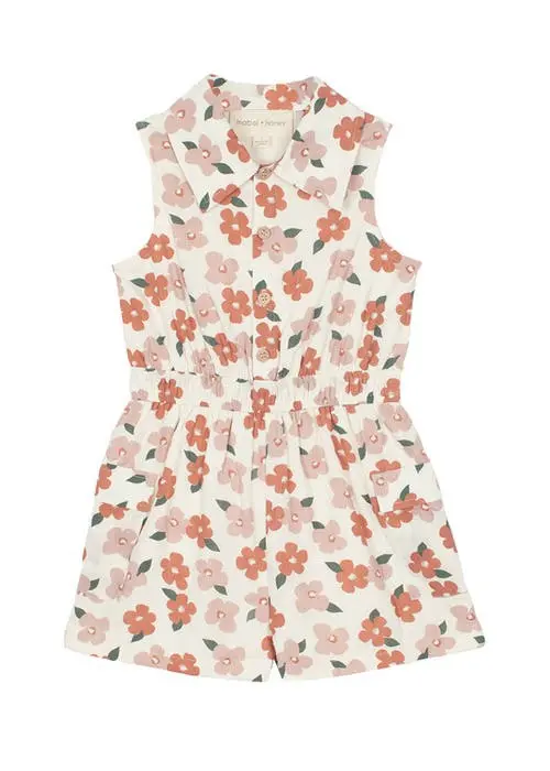 MABEL + HONEY Floral Romper - Pink