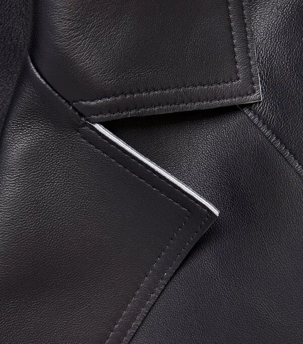 Vince Bonded Leather Coat