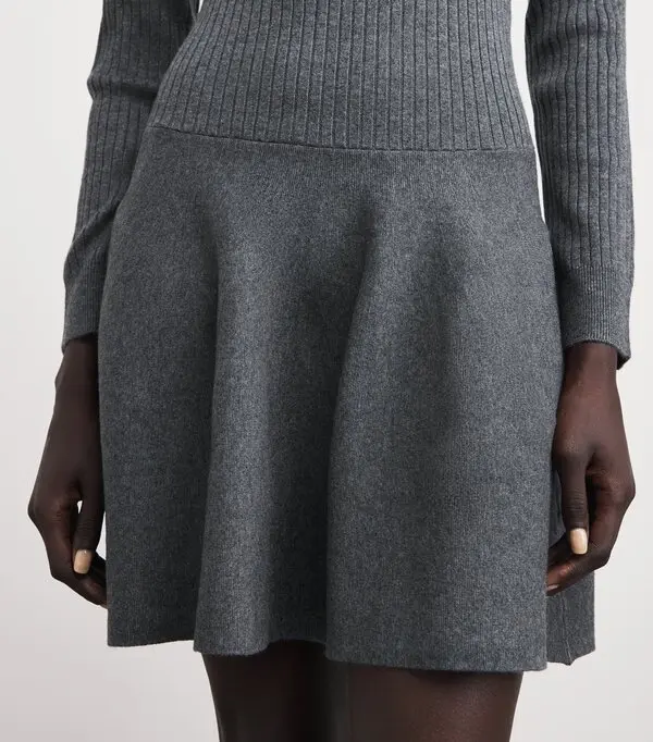Maje Embellished Collar Knit Mini Dress