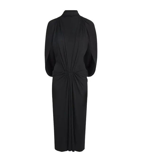 ESSE STUDIOS Cape-detail Solina Maxi Dress
