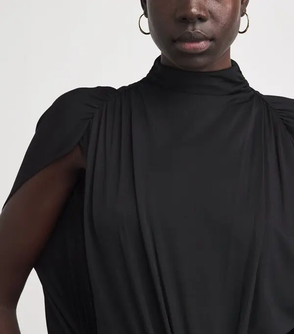 ESSE STUDIOS Cape-detail Solina Maxi Dress