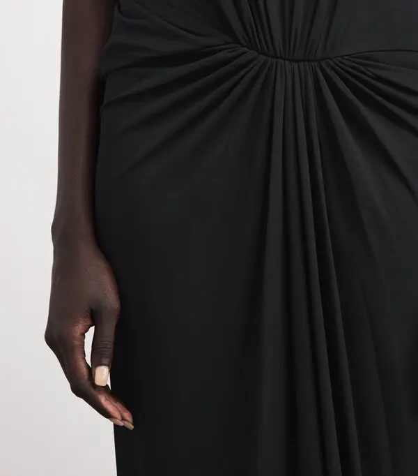 ESSE STUDIOS Cape-detail Solina Maxi Dress