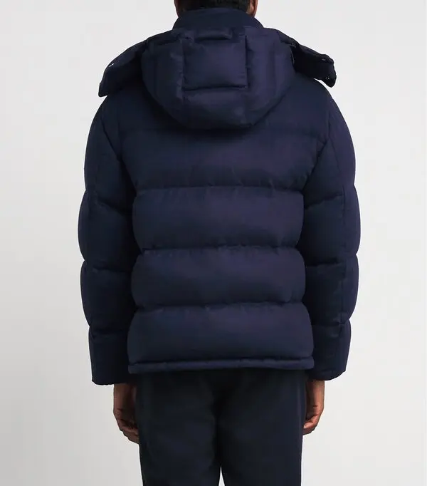 ALAN SCOTT Cashmere-blend Quilted Down Coat