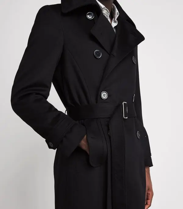 ALAN SCOTT Cashmere-blend Trench Coat