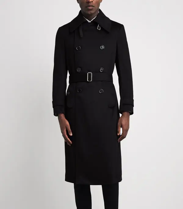 ALAN SCOTT Cashmere-blend Trench Coat