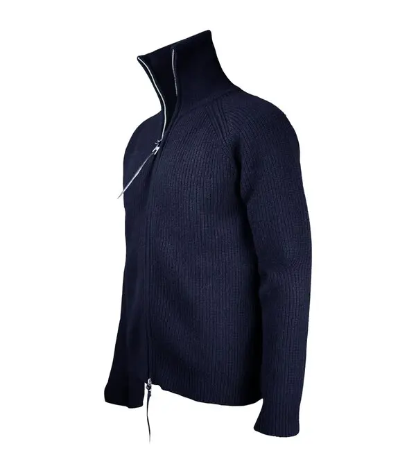 ALAN SCOTT Cashmere Rib-knit Cardigan