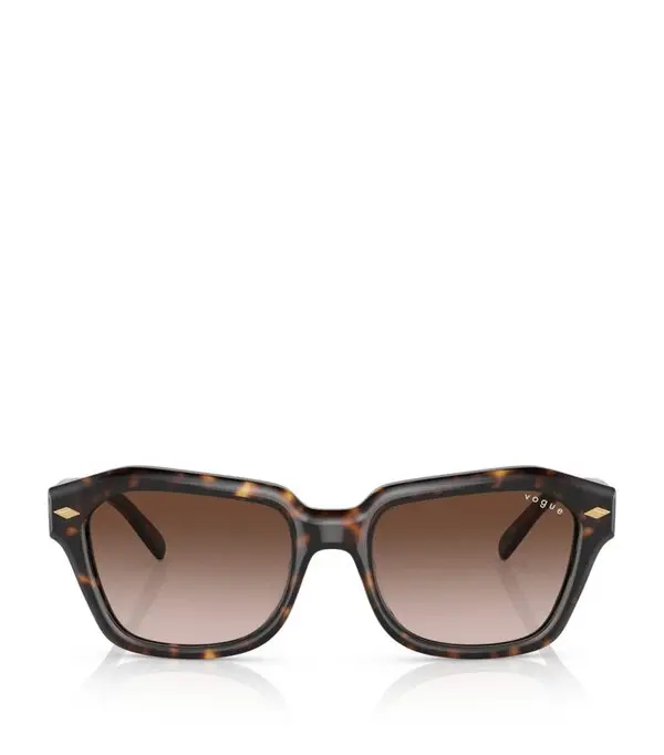 VOGUE Acetate Irregular Sunglasses - Brown