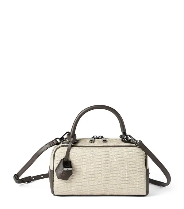 Brunello Cucinelli Woven Top-handle Bag - Beige