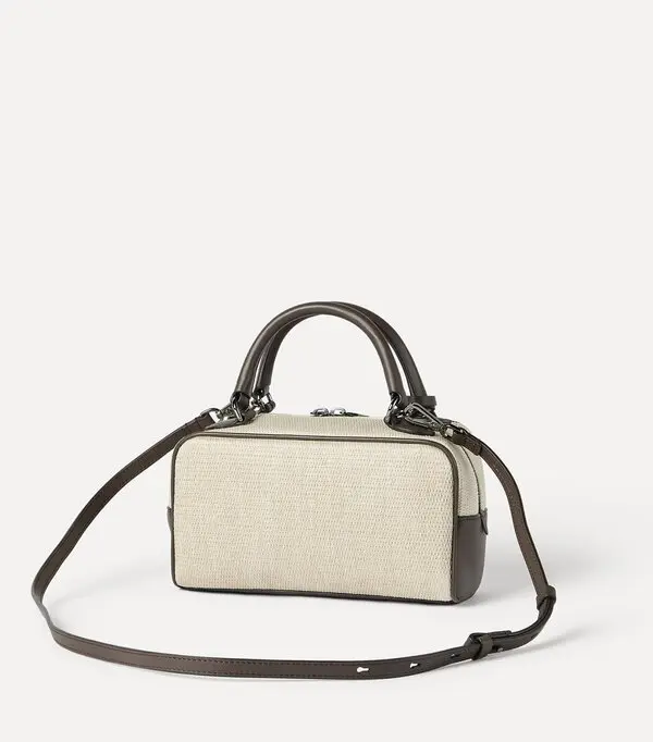 Brunello Cucinelli Woven Top-handle Bag - Beige