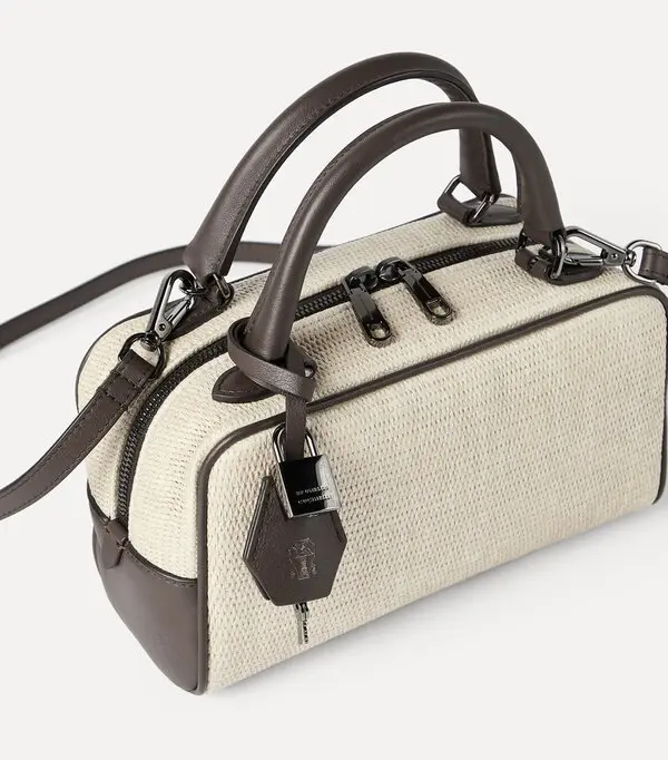 Brunello Cucinelli Woven Top-handle Bag - Beige