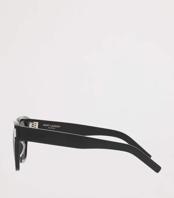 Saint Laurent Acetate Pillow Rectangle Sunglasses