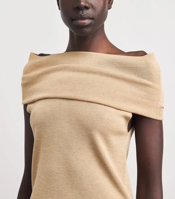 Almada Label Wool-silk Poppy Top