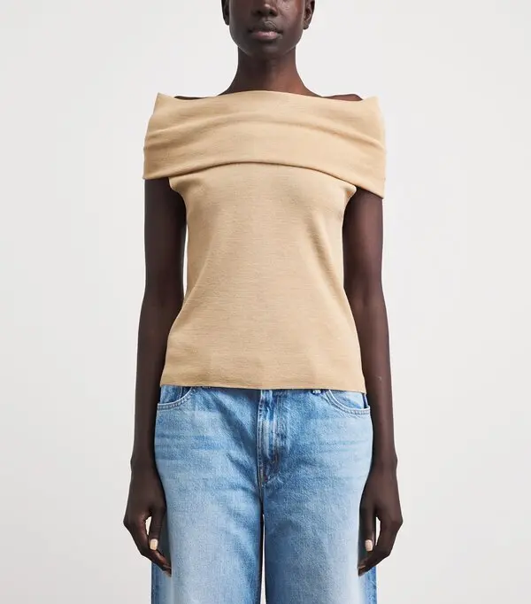 Almada Label Wool-silk Poppy Top
