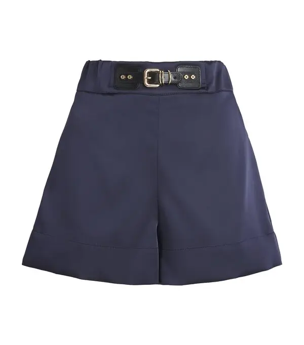 Maje Satin Flared Shorts