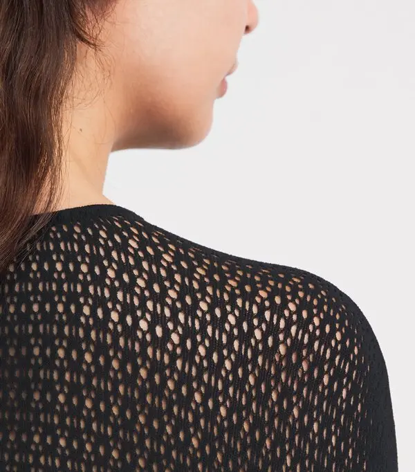Wolford Net Daisy Top - Black