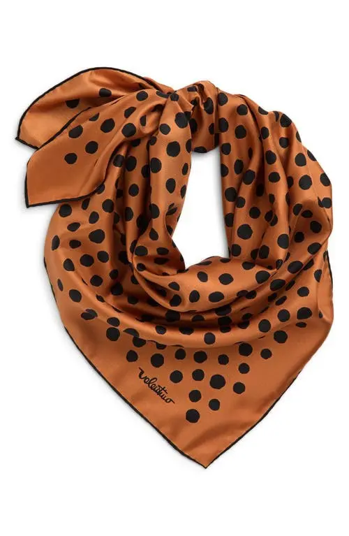 Valentino Garavani Dalmatian Polka Dot Silk Square Scarf